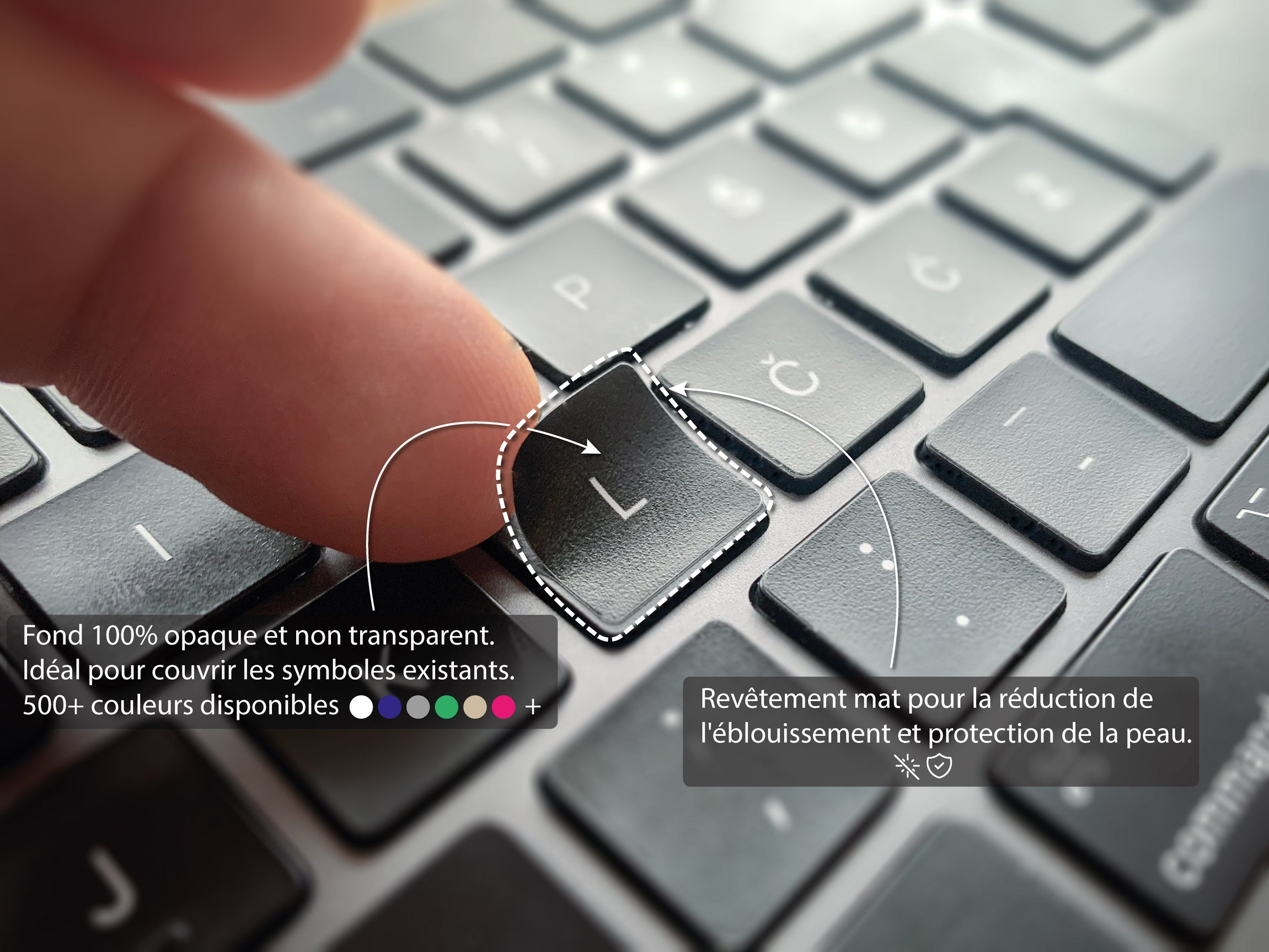 Stickers Autocollants Clavier AZERTY Française | Keyshorts